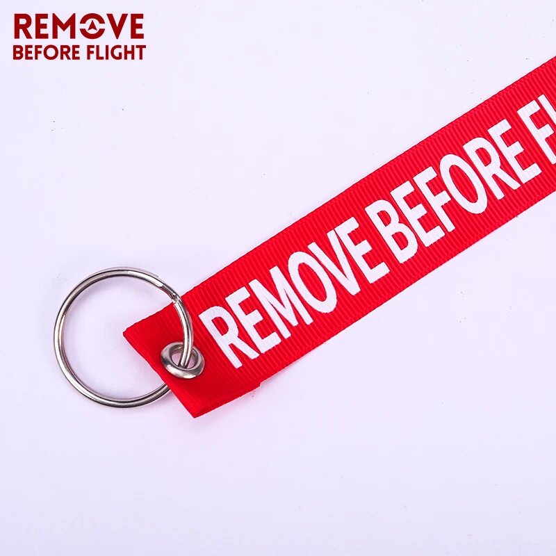 Брелок Remove before flight, красный — фото 1