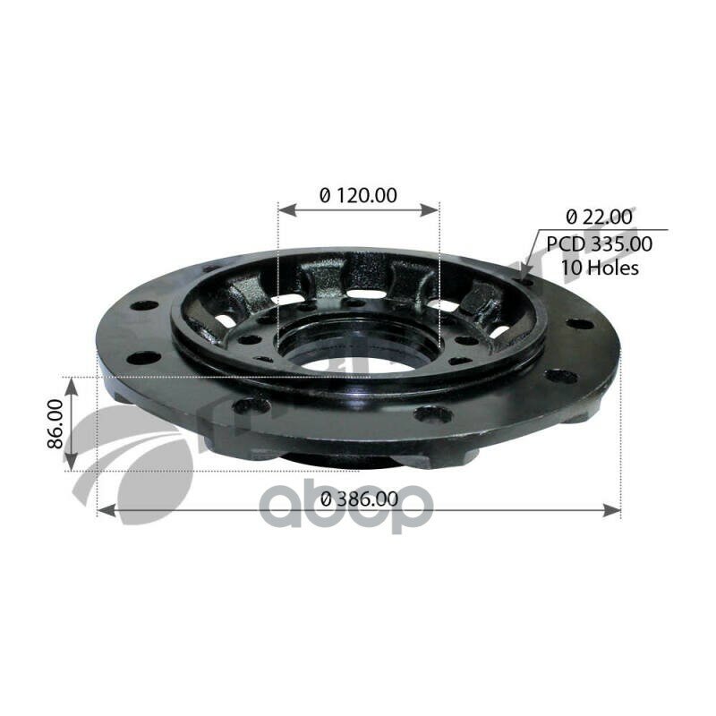 Ступица! фланец колеса к торм. диску Schmitz (ROTOS) Mansons арт. 602001