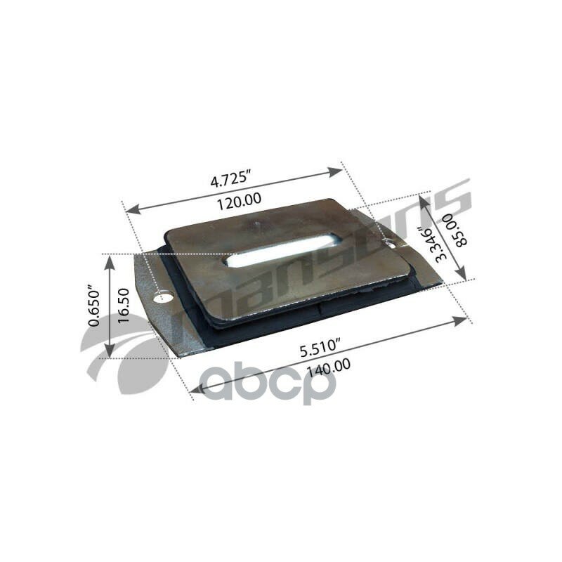 Подушка рессоры! межлист. пластина 85x140x11/16 Volvo Mansons арт. 900525