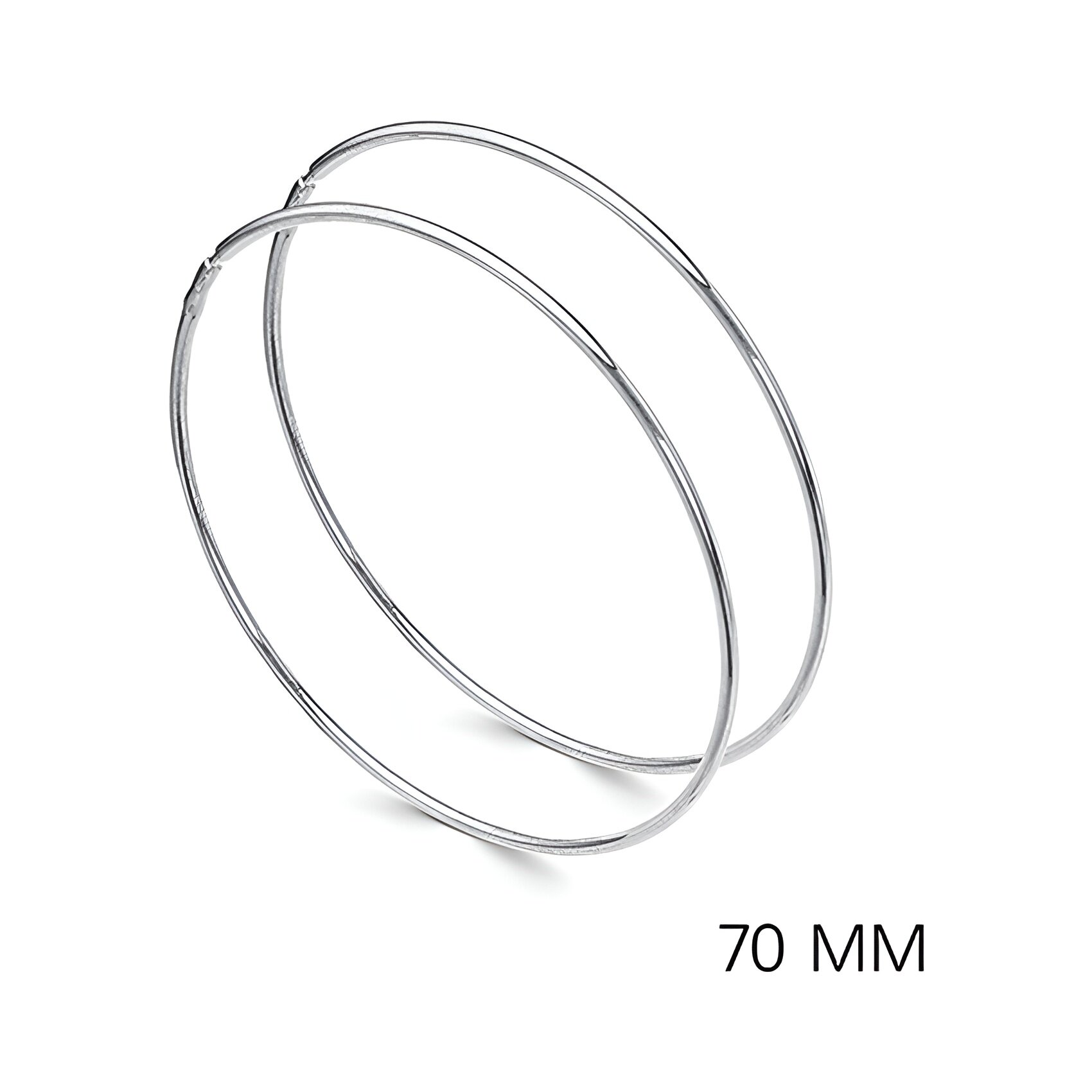 Серьги конго, серебро, 925 проба