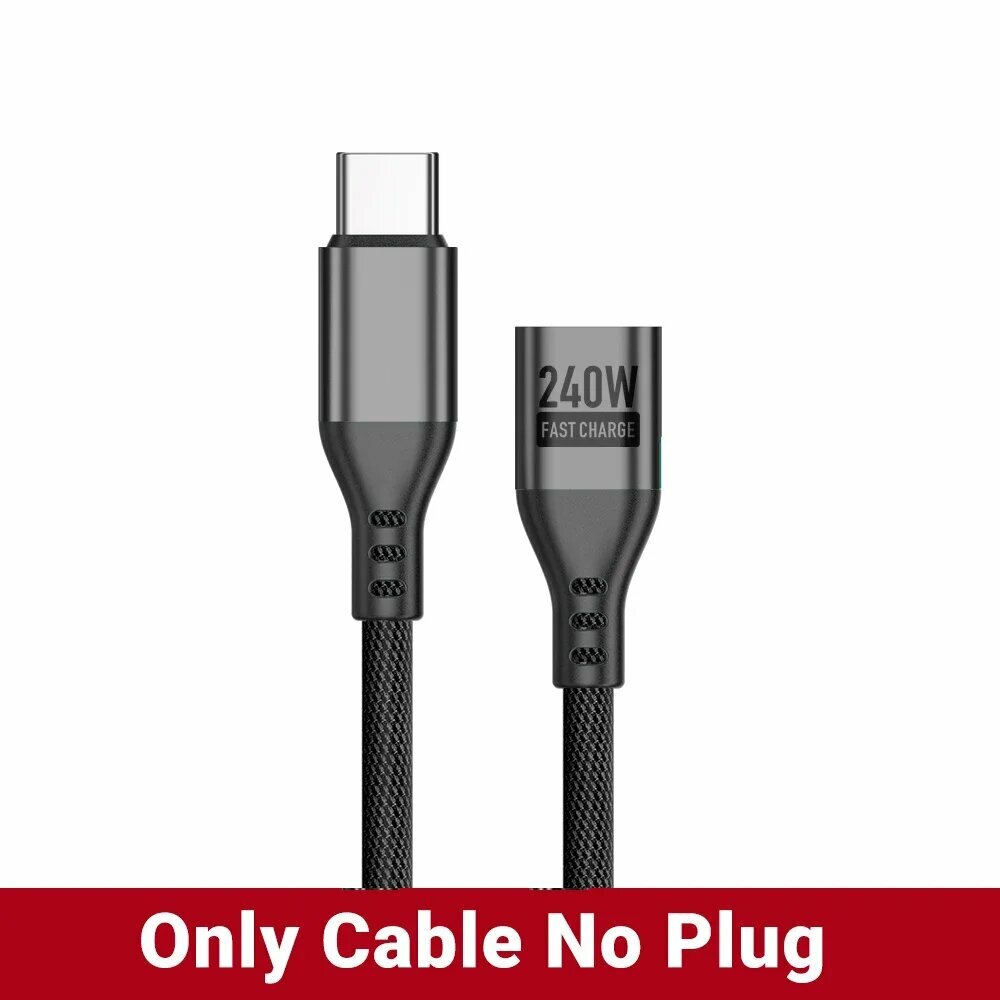 AUFU USB-C кабель 1 м, черный, 240W, Only Cable