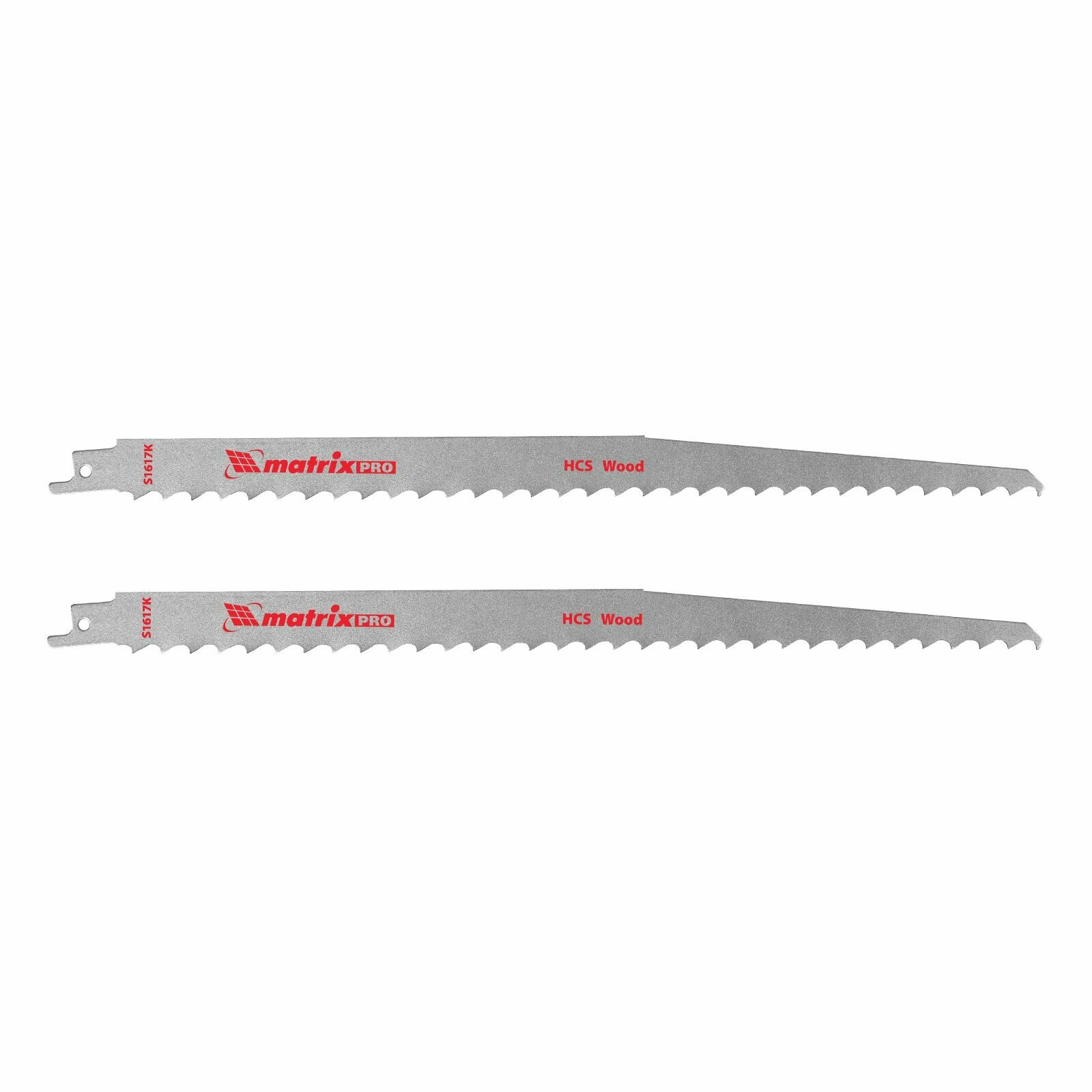 Полотна для пилы MATRIX сабельной, по дереву, S1617K 275-8.5 мм, HCS, 2 шт, Pro (782007)