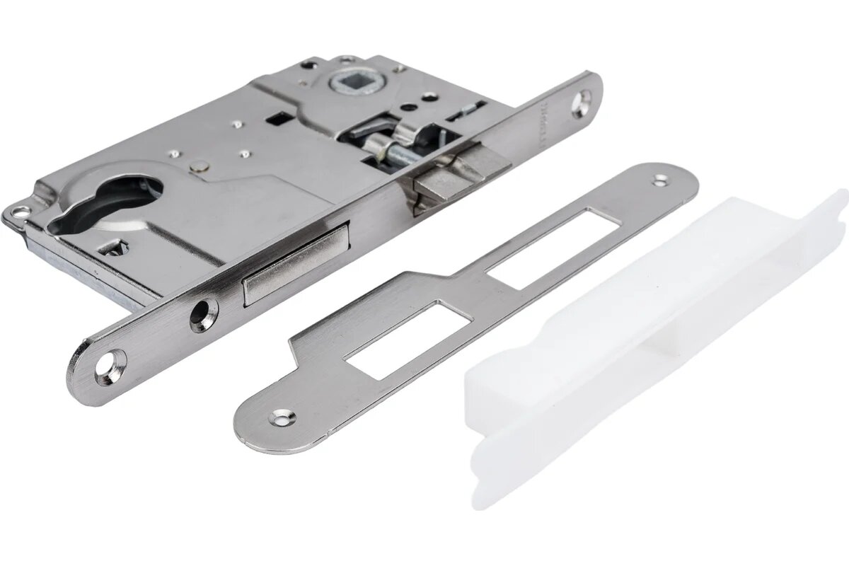 MORELLI Замок с ригелем под ключевой цилиндр, цвет никель L1885 SN 9011251.