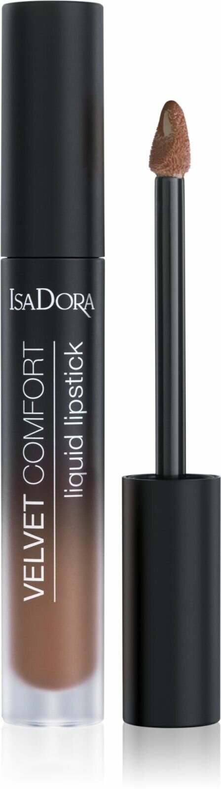 Полуматовая помада IsaDora Velvet Comfort оттенок 68 Cool Brown 4 ml