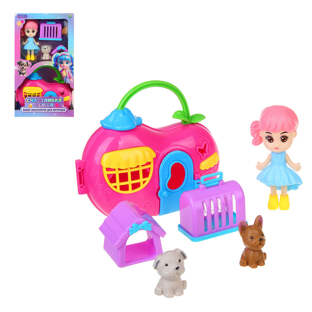Кукла мини Игроленд с аксессуарами и питомцем (1 шт.)