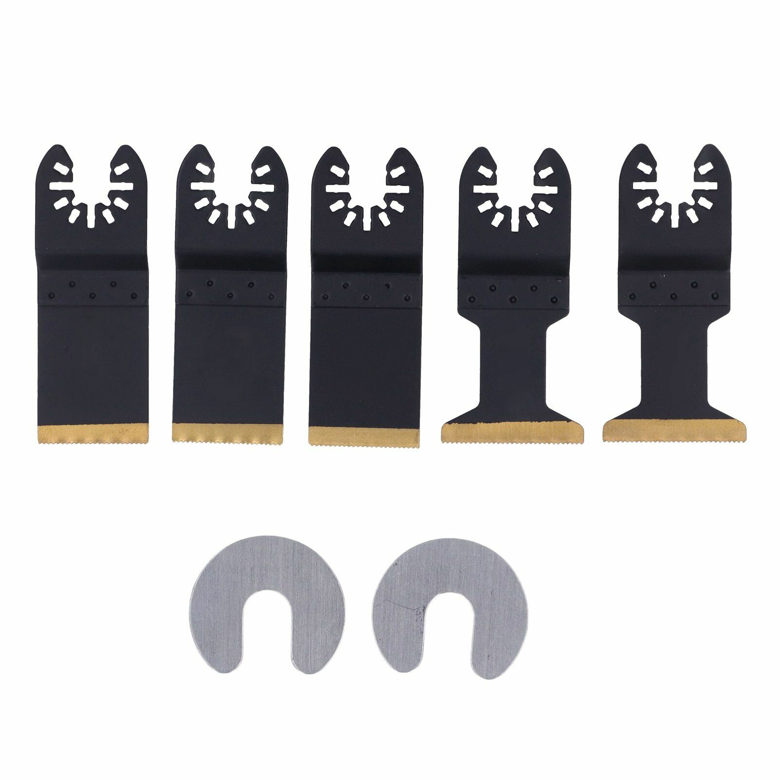 Набор из 5 осциллирующих бит, шестигранный хвостовик 1/4", набор из 5 предметов, быстрорежущая сталь, для дрели, перфоратора и ударного гайковерта, прочный, с длительным сроком службы