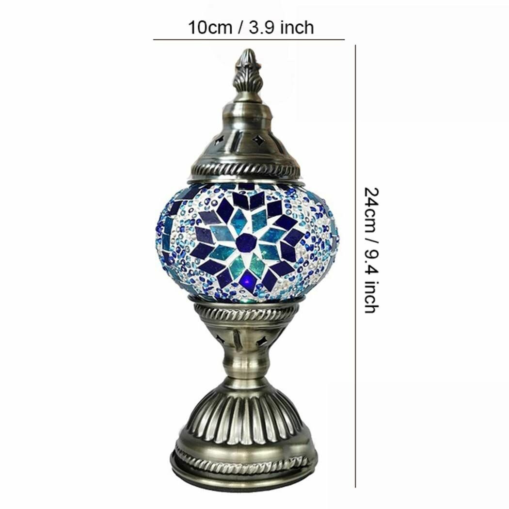 Ночник "Абажур", с лампочками, 10см в диаметре, высота 24см, красный