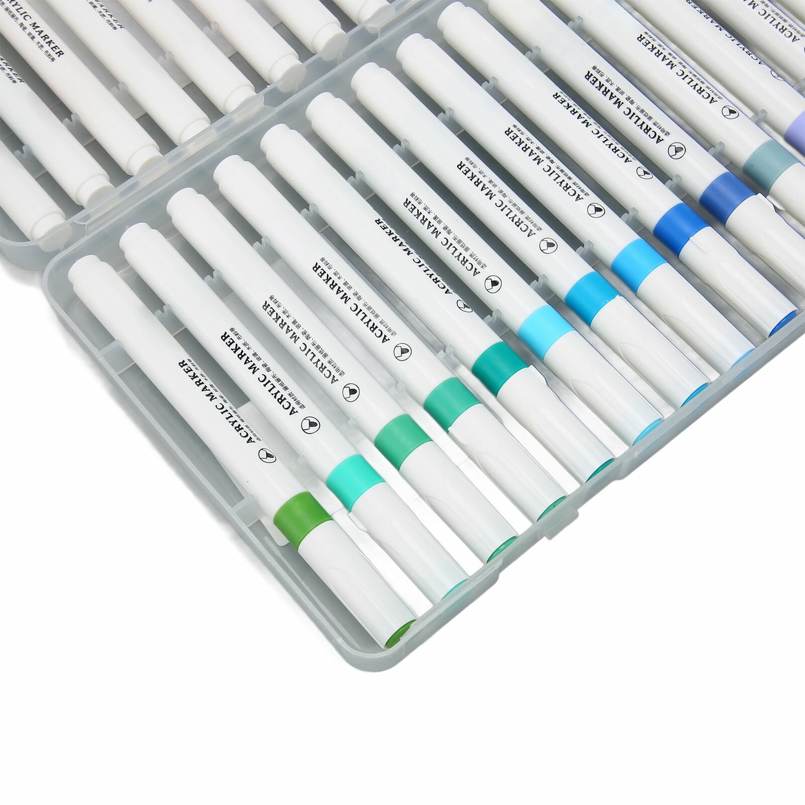 36 шт. Акриловые маркеры для рисования разноцветные, быстро высыхающие, упакованные в коробку, для детей, студентов, школы