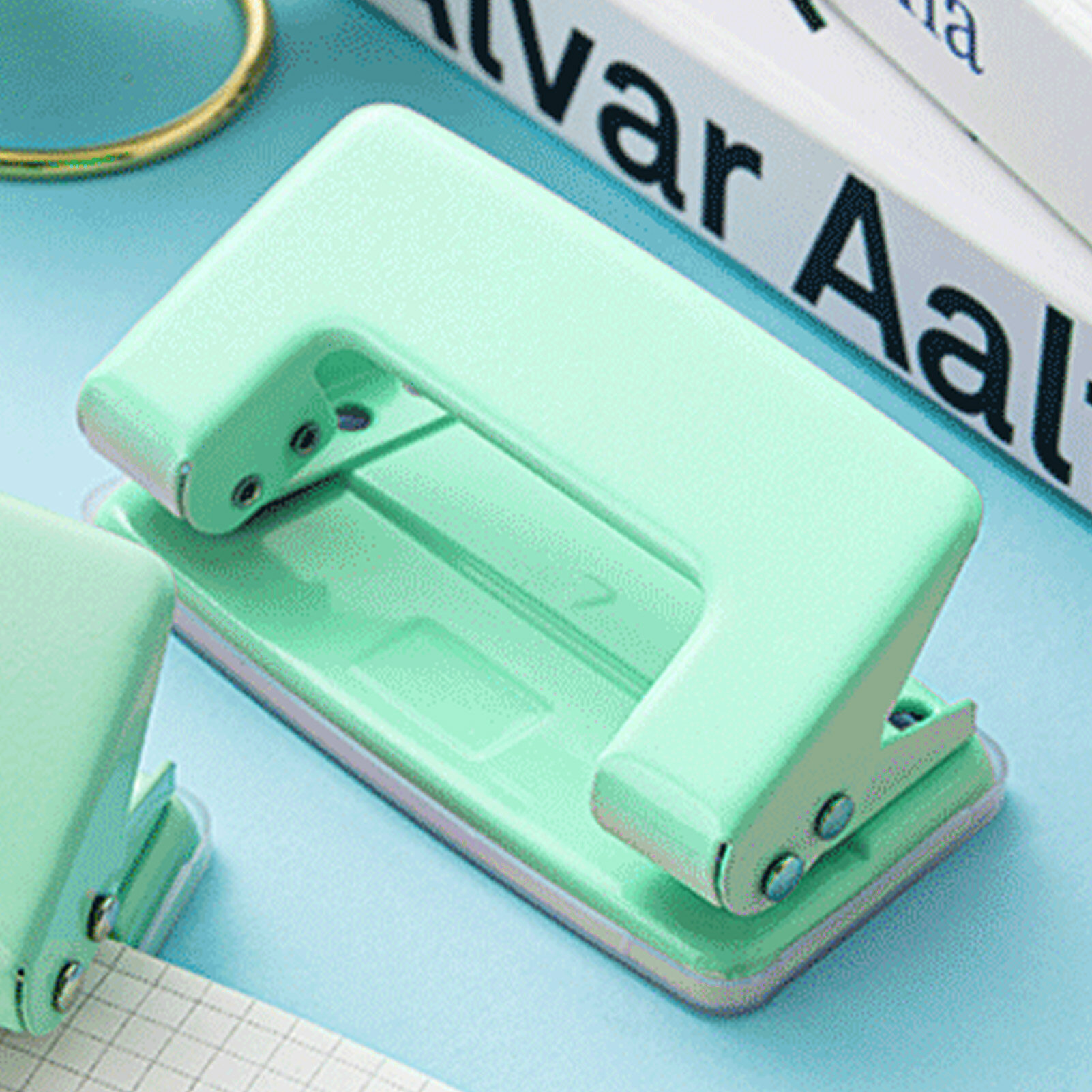 Двойной дырокол, расстояние между отверстиями 6 мм, 2 отверстия, дырокол для бумаги, настольный инструмент для пробивания бумаги для бумаги толщиной 1 мм, тип 3