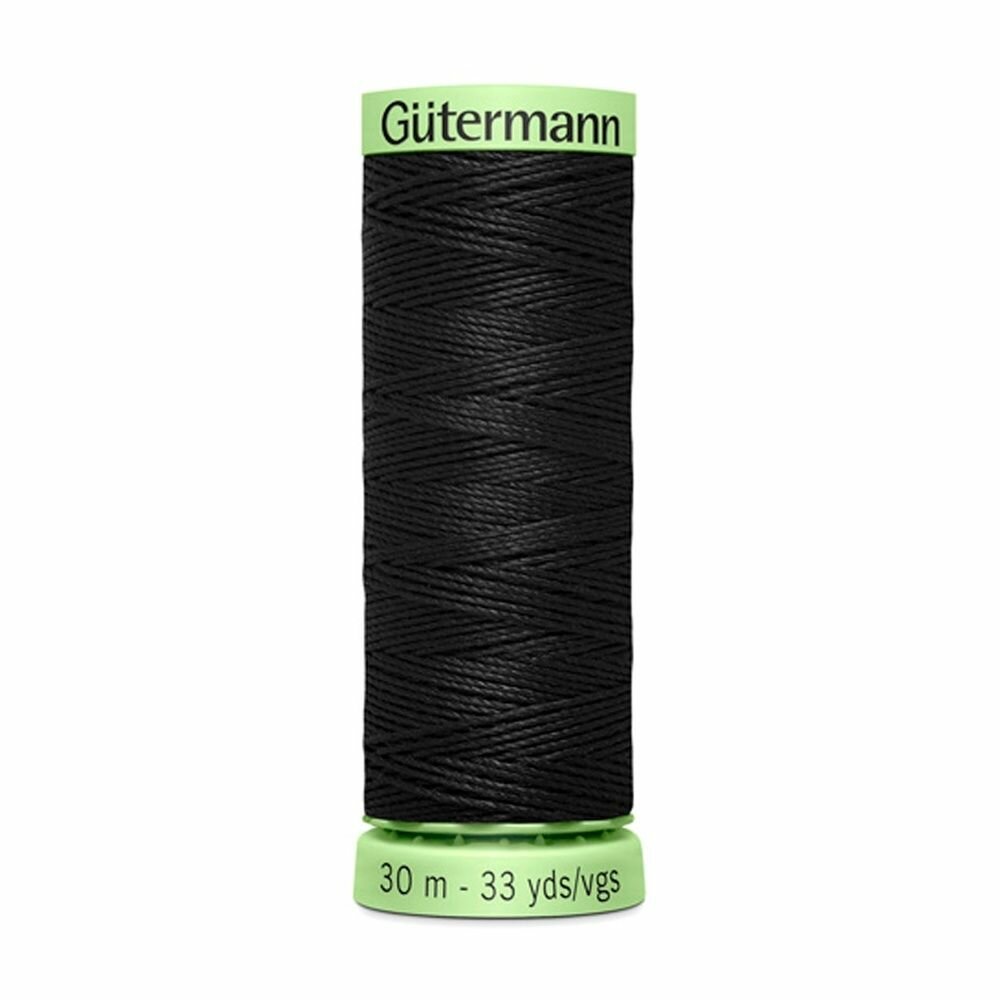 Декоративная нить Gutermann 30/30 м для отстрочки, цвет 000 черный, 5 шт (3)