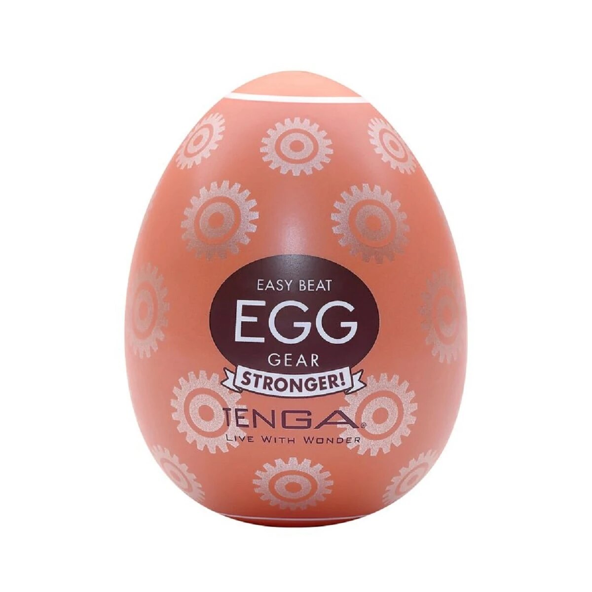 Мастурбатор Tenga "Egg Gear", водонепроницаемый, имитация вагины и ануса, белый