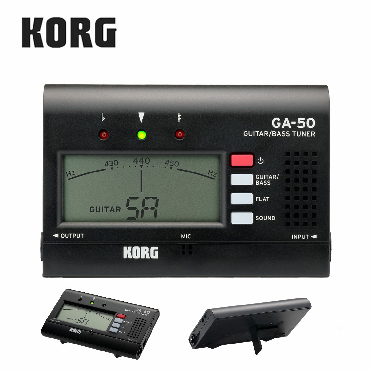KORG GA-50 GA50 цифровой тюнер для гитары Басовый тюнер