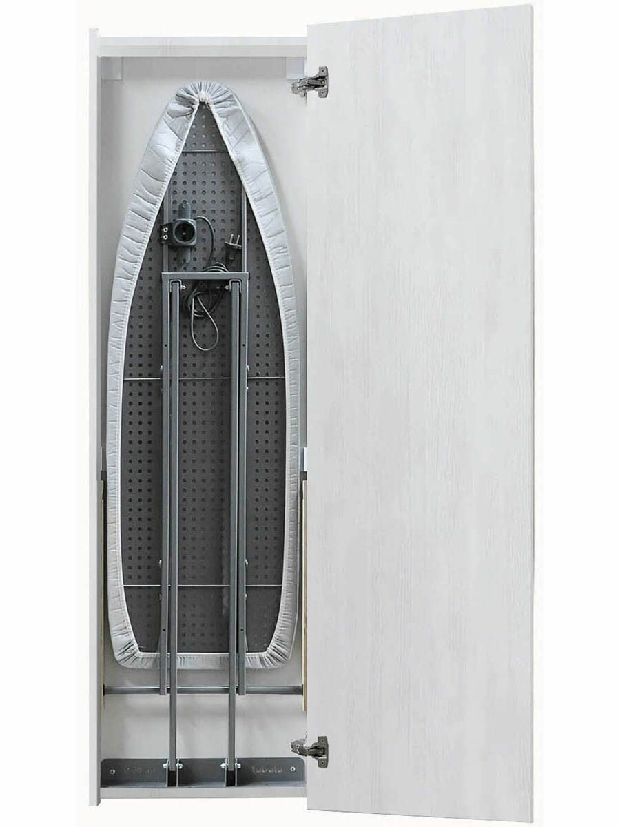 Встроенная гладильная доска Табула ЭКО (без зеркала) Выбеленный дуб распашная право