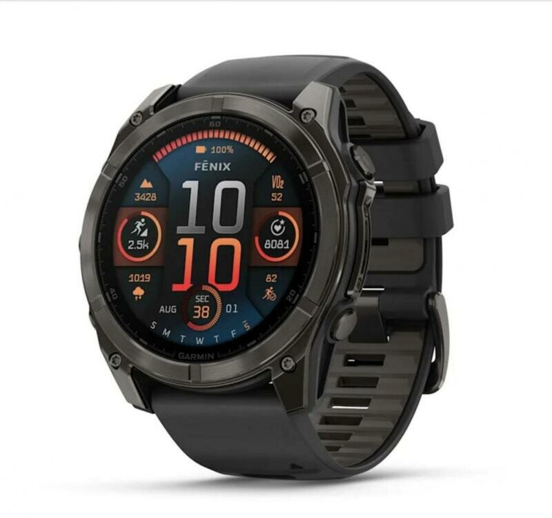Часы Garmin Fenix 8, 51mm, Amoled Sapphire Titanium Carbon Gray (010-02905-21)