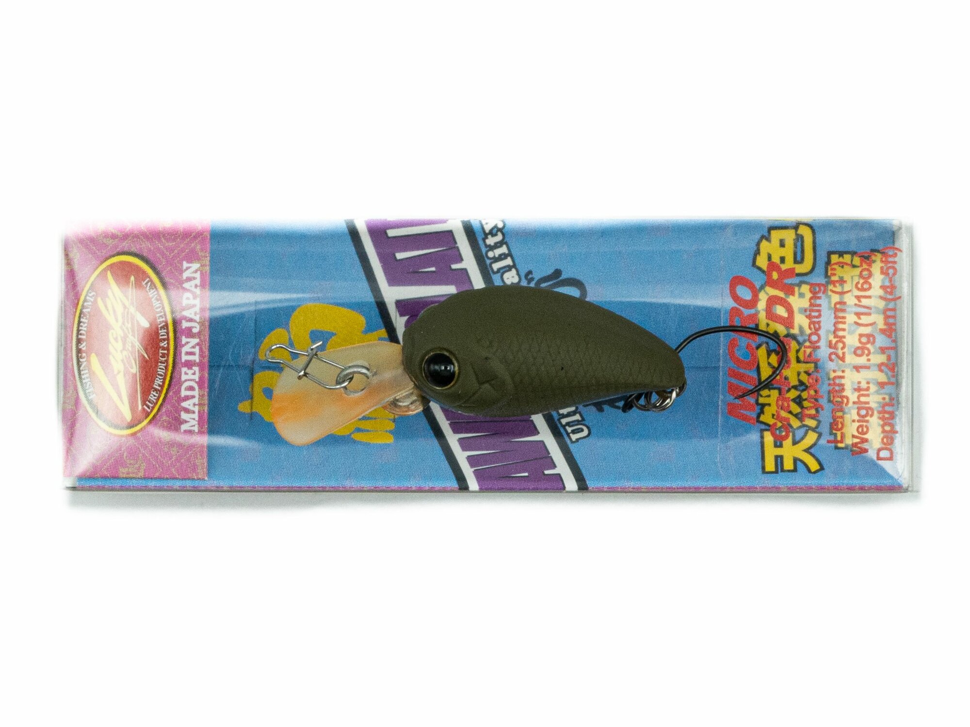 Воблер рыболовный Lucky Craft Micro Cra-Pea DR, 1.9 гр, на форель, цвет #AAD Caniore