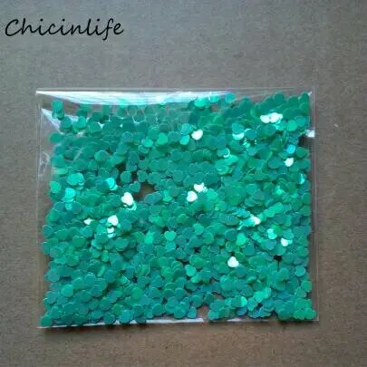 Конфетти сердечки Chicnlife 1000 шт. Изумрудный, green