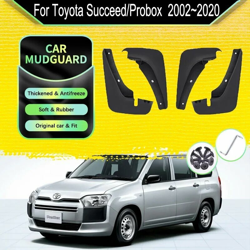 Для Toyota Succeed Probox XP50 XP160 2002 ~ 2020 автомобильные брызговики 4 шт. расширители крыльев брызговики Duraflap Guardabar автомобильные аксессуары