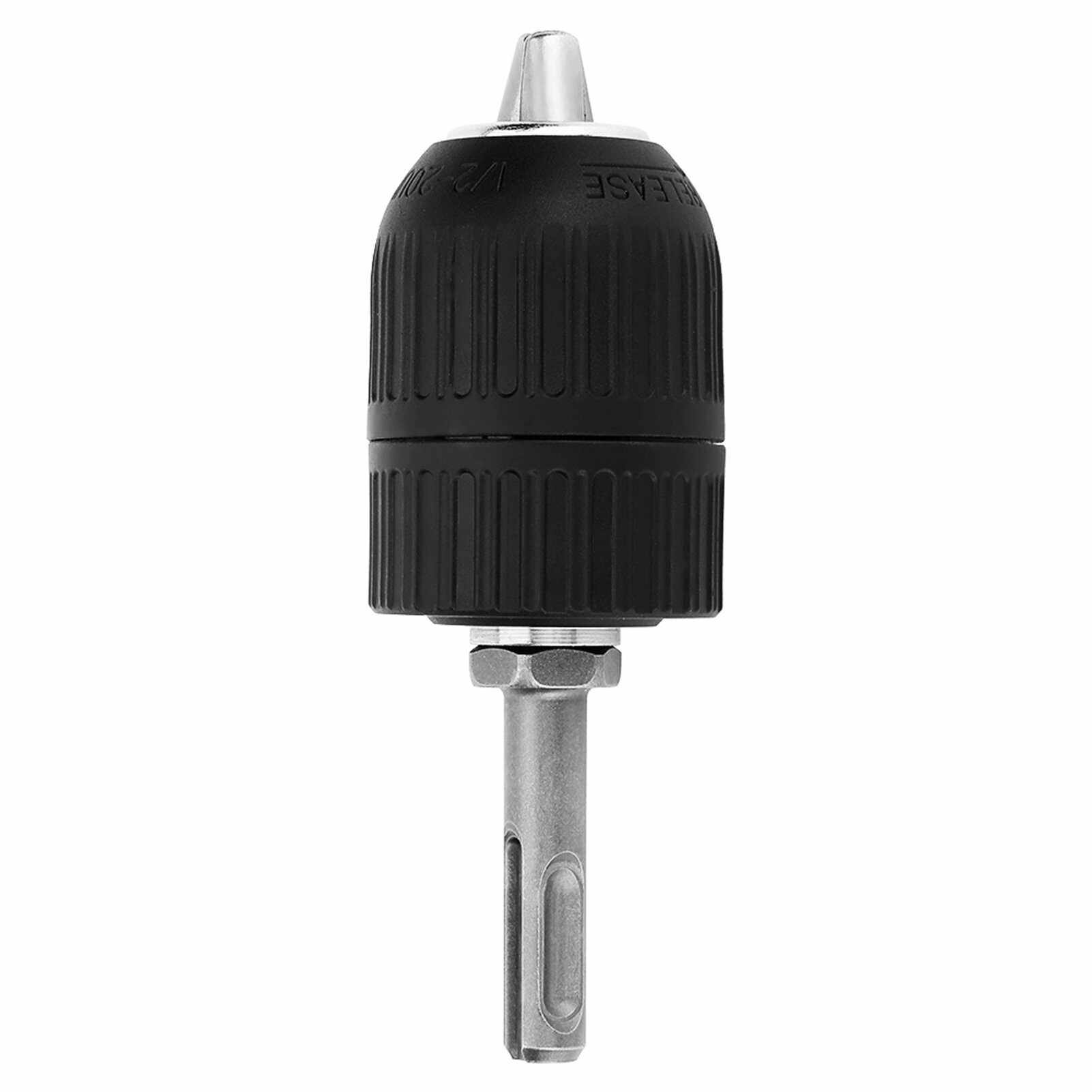 Пластиковый быстрозажимной патрон для токарного станка/сверла с возможностью заточки 2–13 мм, с адаптером SDS и принадлежностями.