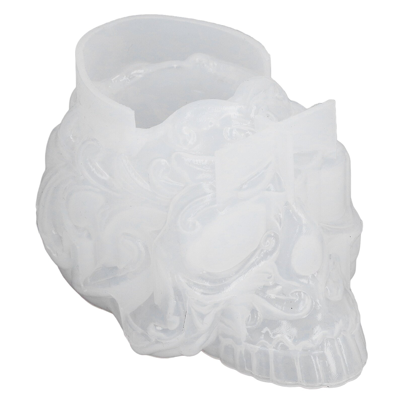 Уникальная силиконовая форма в форме черепа, многоразовая прочная толстая форма для подсвечников своими руками, ящика для хранения, украшений для вечеринок, украшений для дома