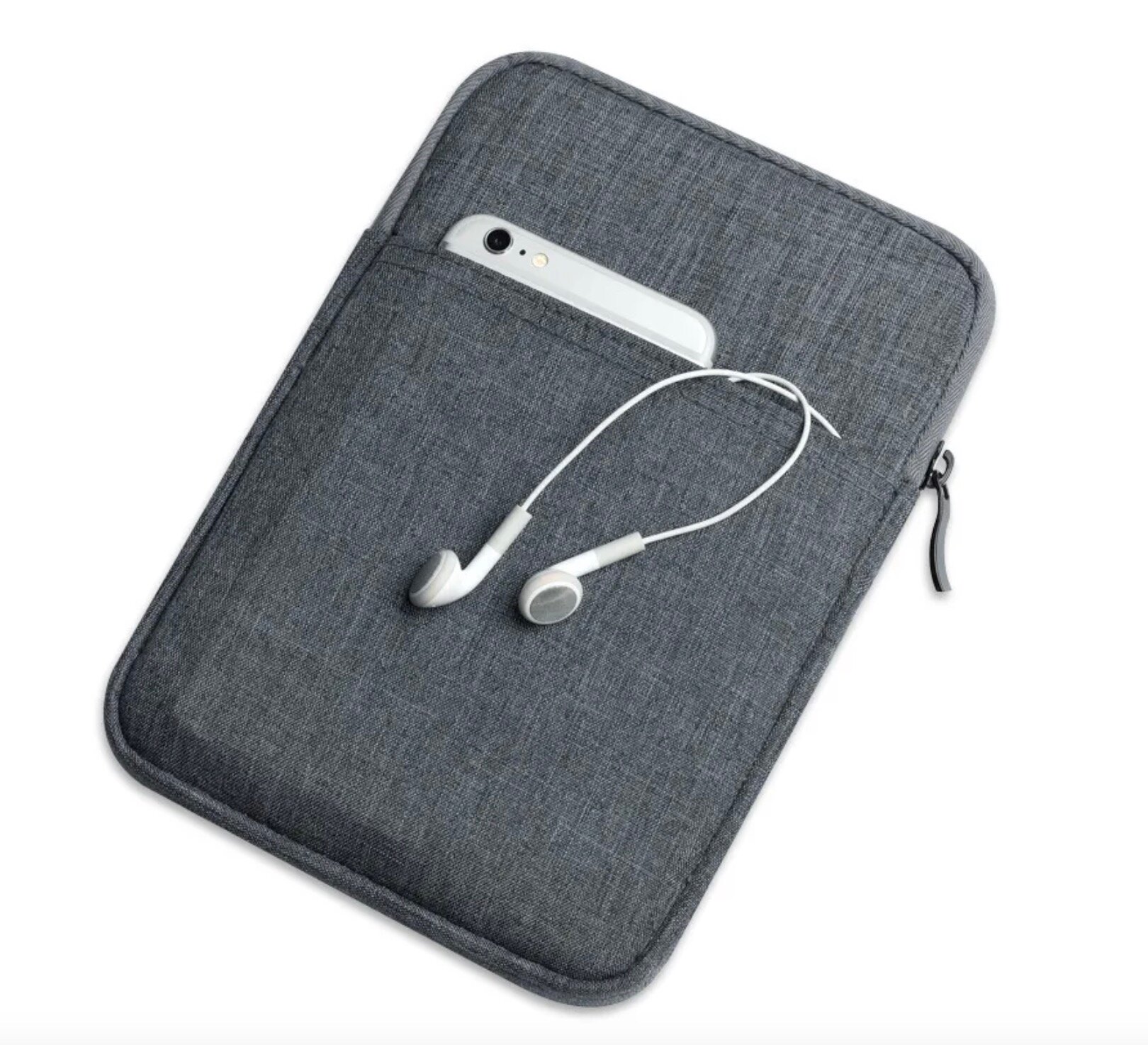 Чехол-папка-футляр-конверт MyPads Tela для планшета Chuwi Hi10 X1 из ультра-прочного плотного, качественного холста, с кармашком для смартфона, нау.