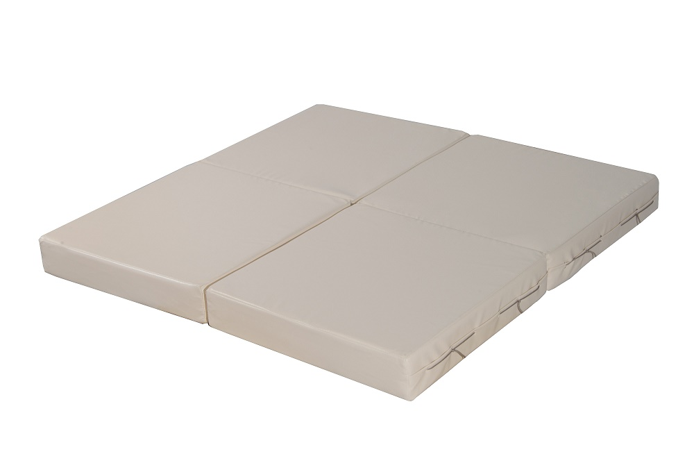 Мат гимнастический КМС Мат № 11 (100 х 100 х 10) складной 4 сложения " бежевый