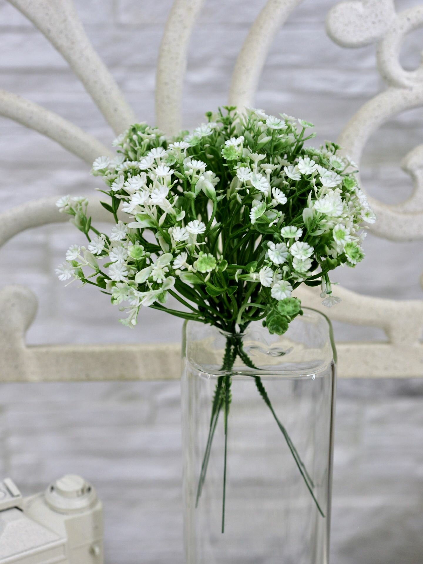 5шт Ветка вставка Мелкоцвет декоративная, 18см