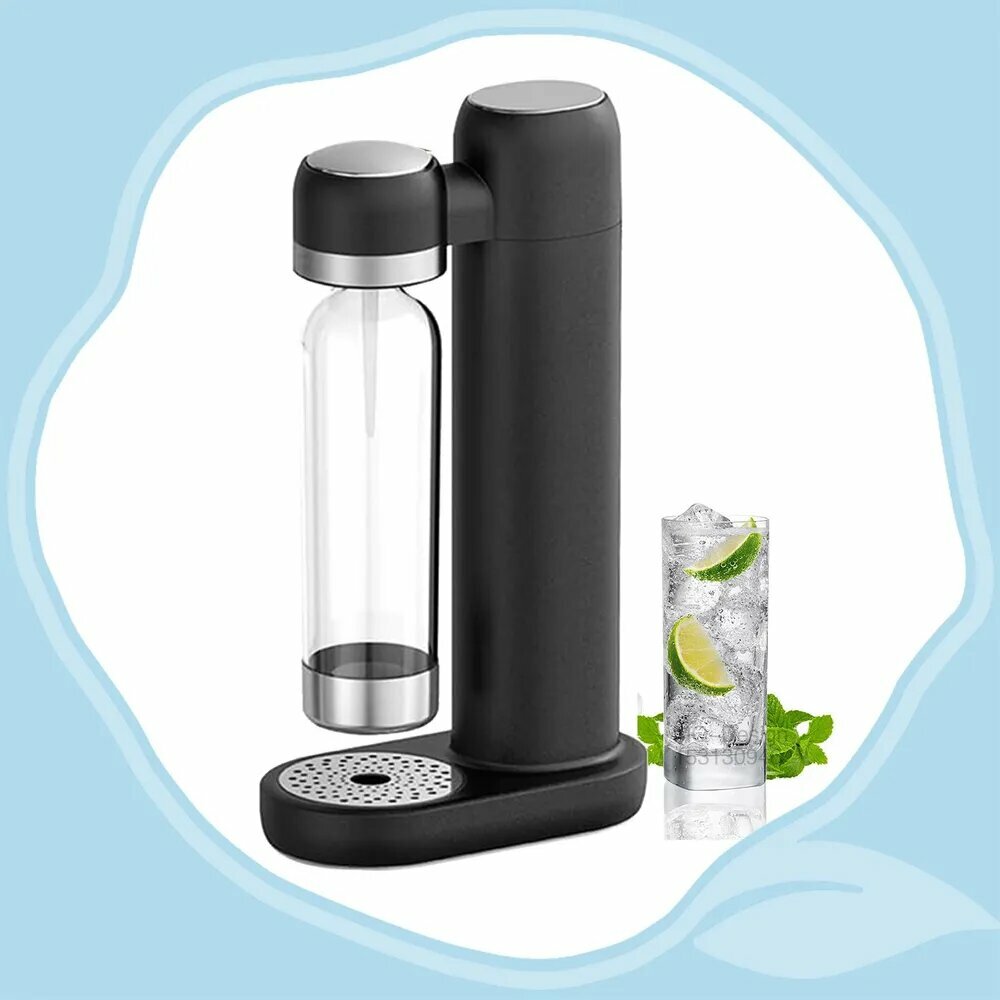 Бытовой дозатор газировки, ПЭТ-бутылка объемом 1 литр, дозатор газированной воды, совместимый с завинчивающимся углекислотным газатором объемом 60 литров (не входит в комплект)