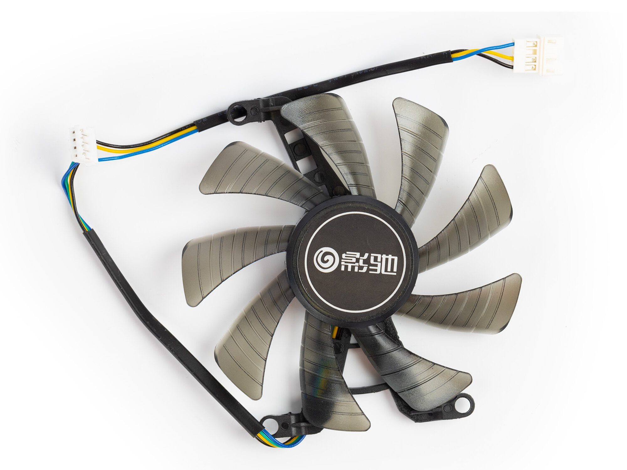 Вентилятор для видеокарты Galaxy RTX2060 GTX1660 Super / 4Pin мама + 4Pin папа / ⌀ 86мм / FB09015M12