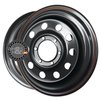 Диск автомобильный стальной Off-Road Wheels Тойота Ниссан 16x8 6x139.7 et10 dia110 Черный