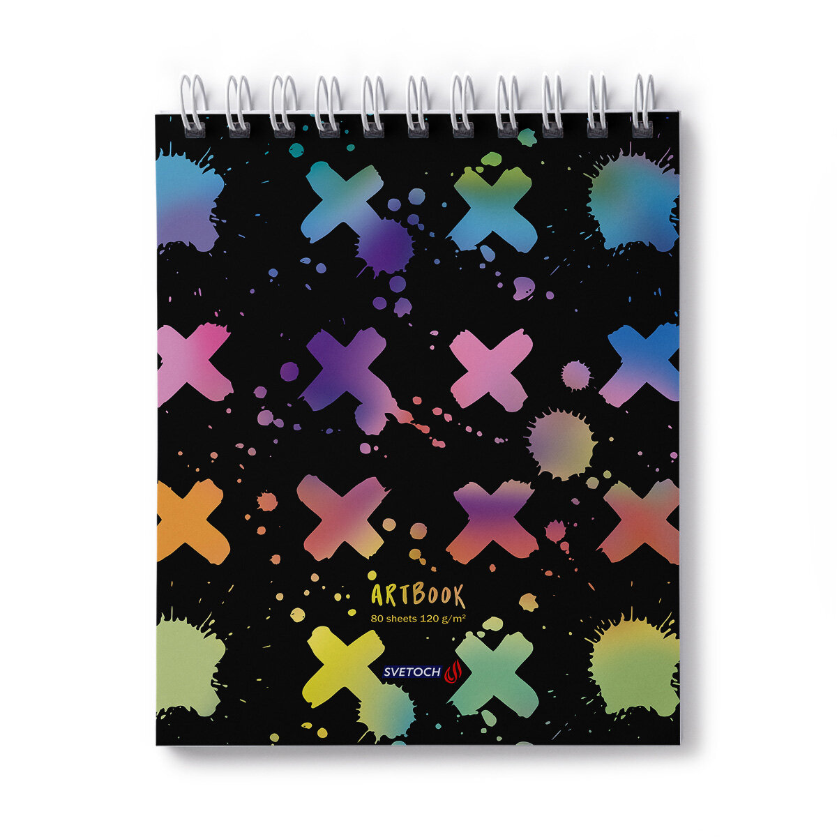 Светоч 80АРТ-010-IU04 Артбук-Скетчбук, матовая ламинация, белый блок 120 г/м2, 175×200 мм