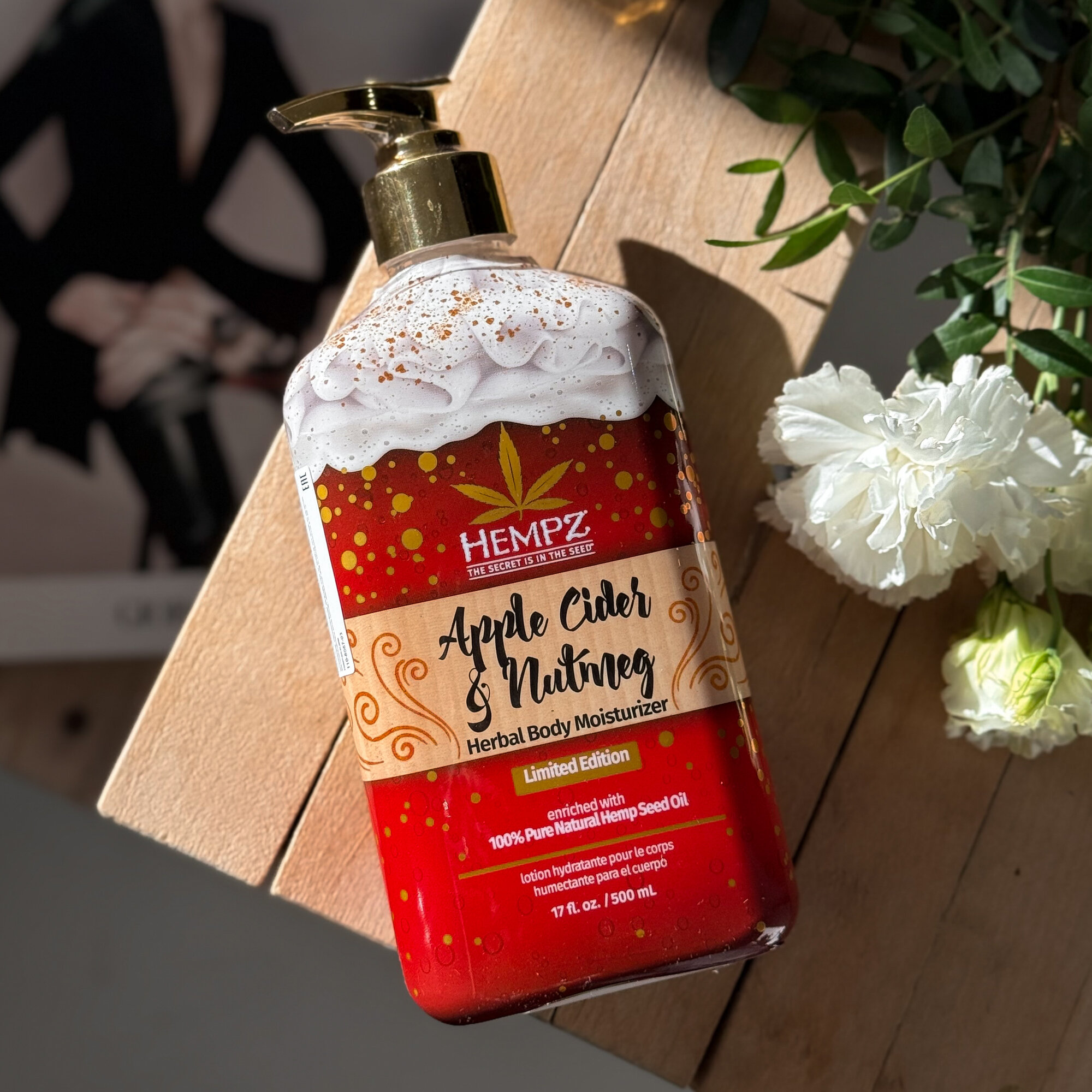 Hempz Молочко для тела Apple cider & nutmeg, с маслом ши и алоэ, 500мл