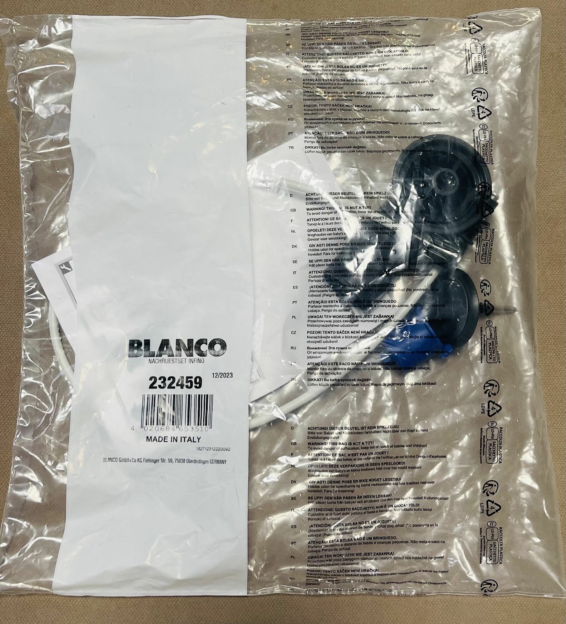 Набор доукомплектации клапаном-автоматом blanco InFino 232459