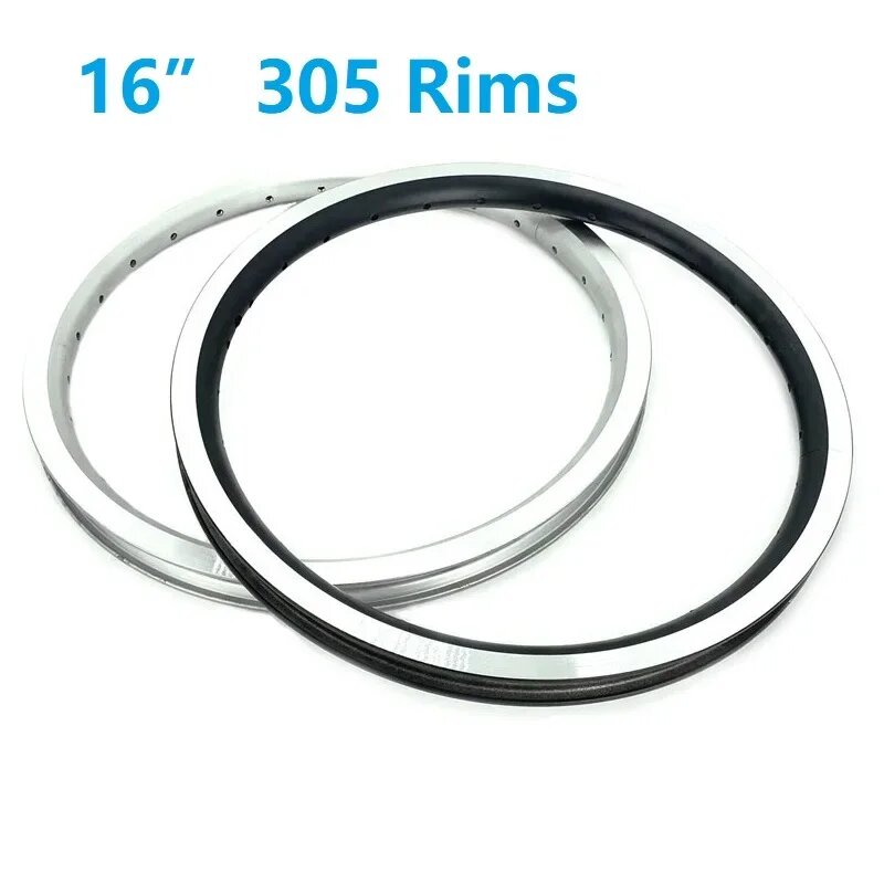 Litepro складные велосипедные диски 16 дюймов серебристые/черные Black 24 Hole