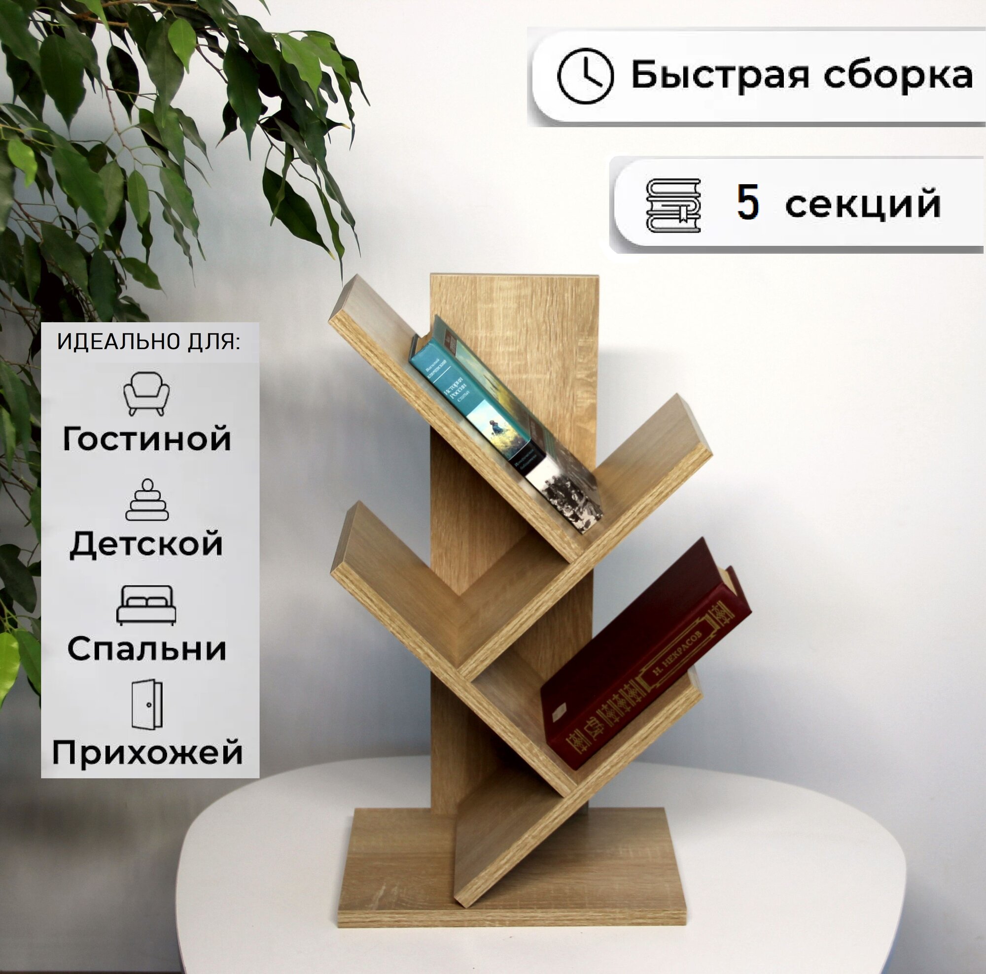 Полка МигМебель 30 x 22 x 54 см