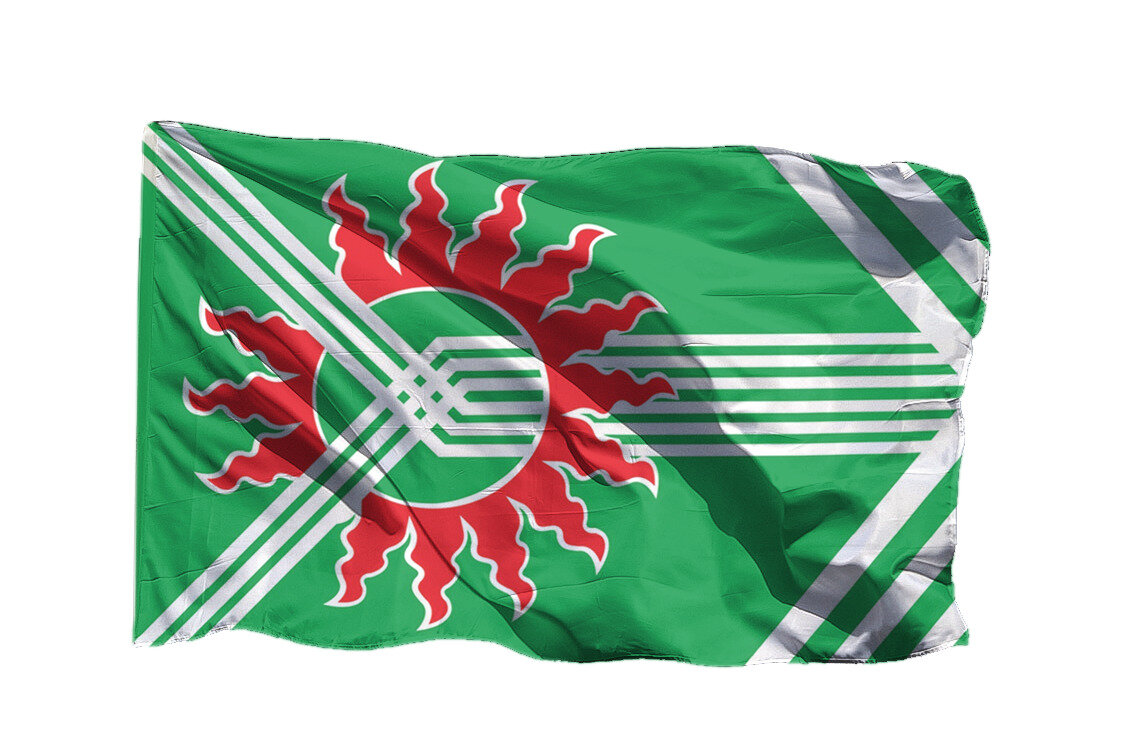 Флаг Асбеста на флажной сетке, 70х105 см - для флагштока