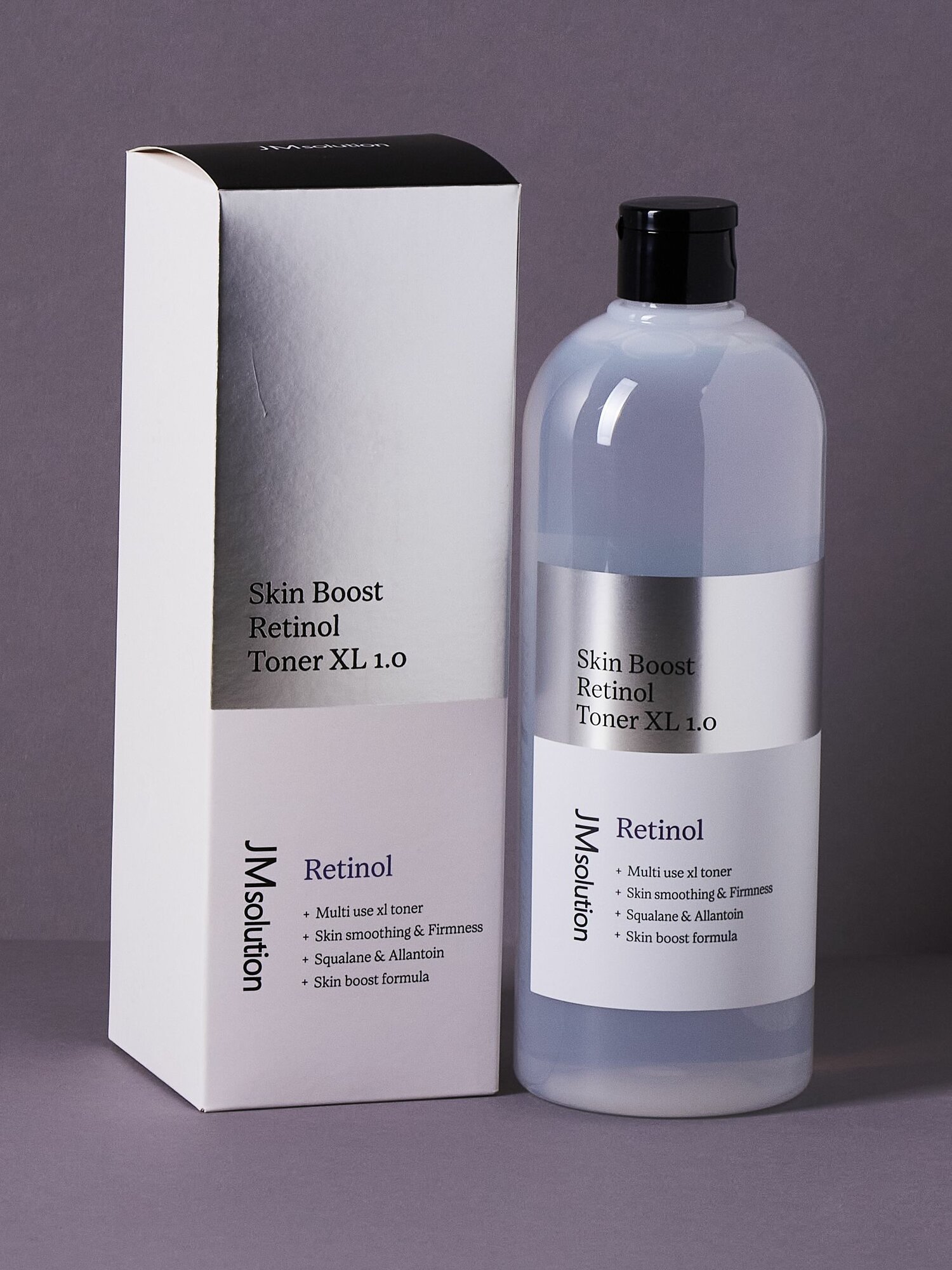 JMsolution Тонер с ретинолом для выравнивания тона кожи 600мл Skin Boost Retinol Toner XL 1.0