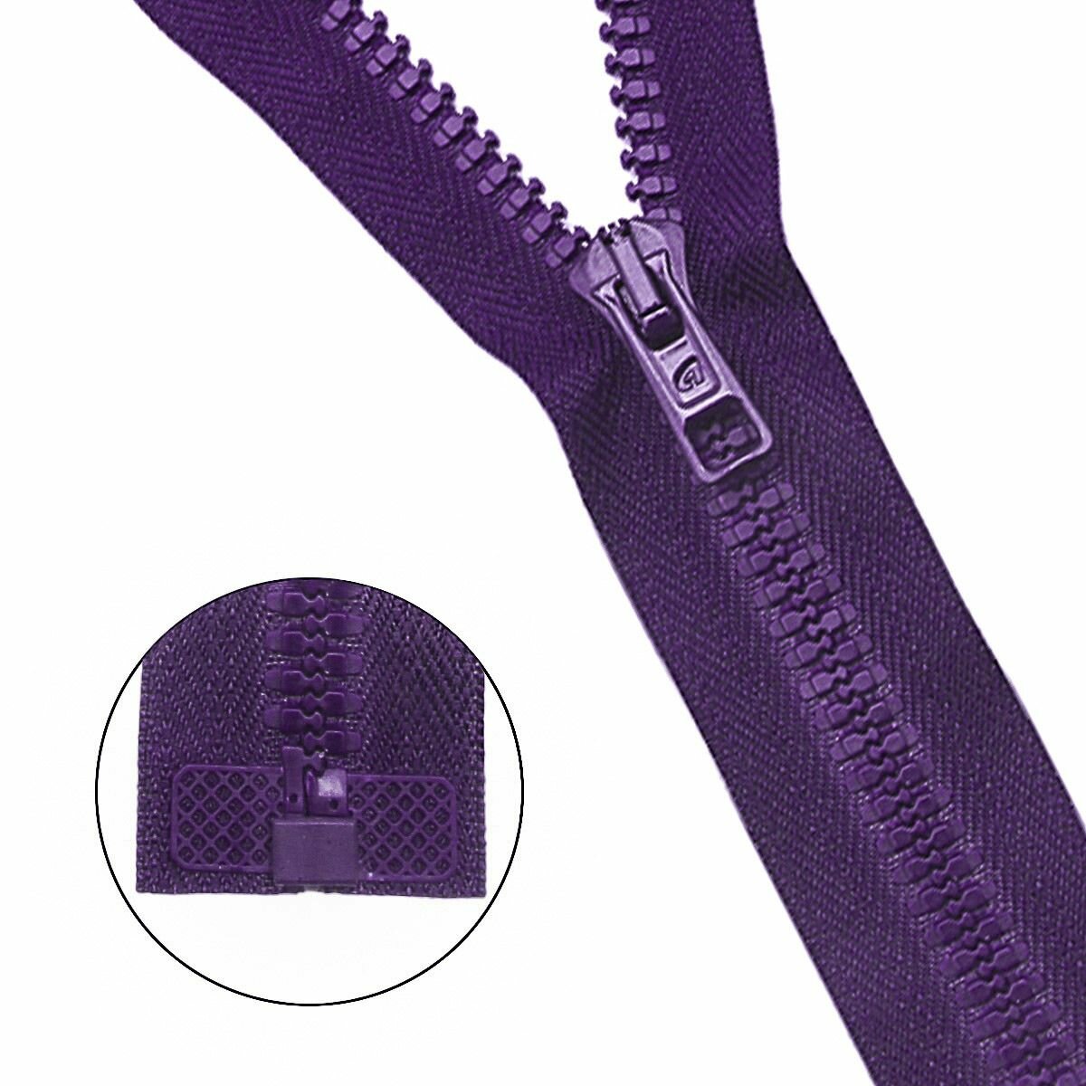 Молния трактор Тип 10 (6мм) 1 замок 55см Arta-F (032 фиолетовый)