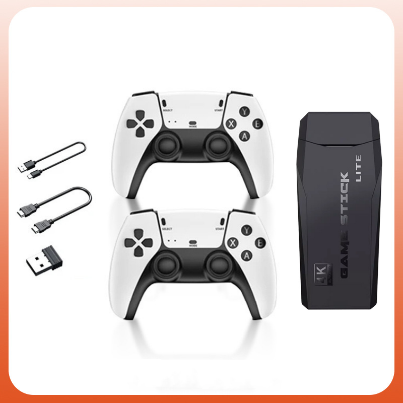 64GB Двойной Игрок Беспроводной Игровой Контроллер для ТВ с 10,000 Играми HD Совместимый