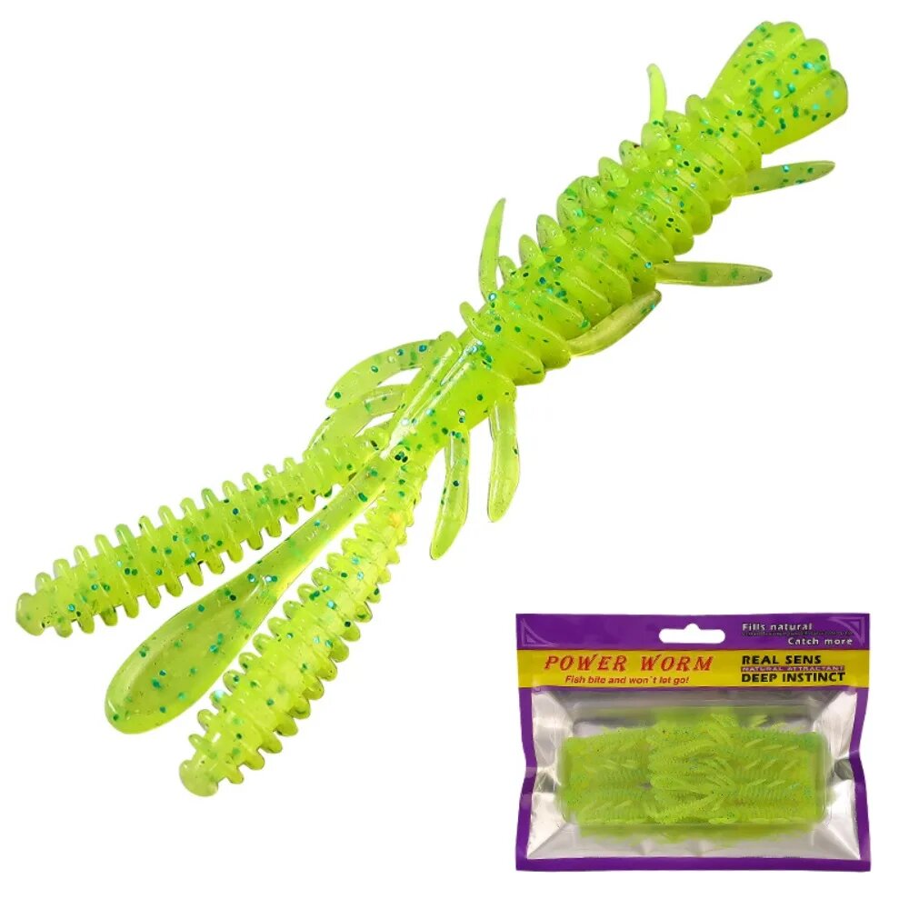 Мягкая приманка Power Worm, 7 см, цвет 1, 10 шт