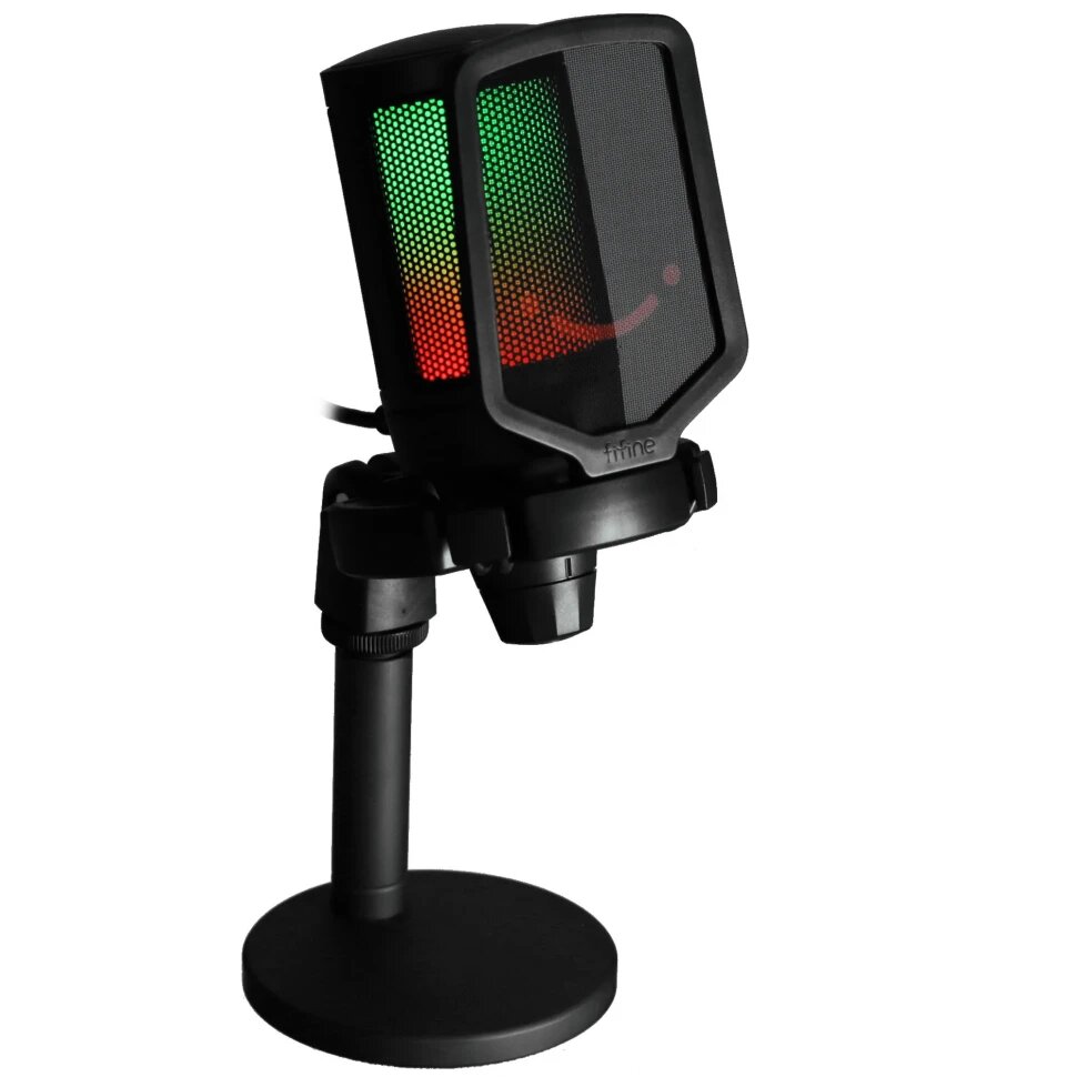 Микрофон Fifine AmpliGame A6 черный, настольный, конденсаторный, кардиоидный