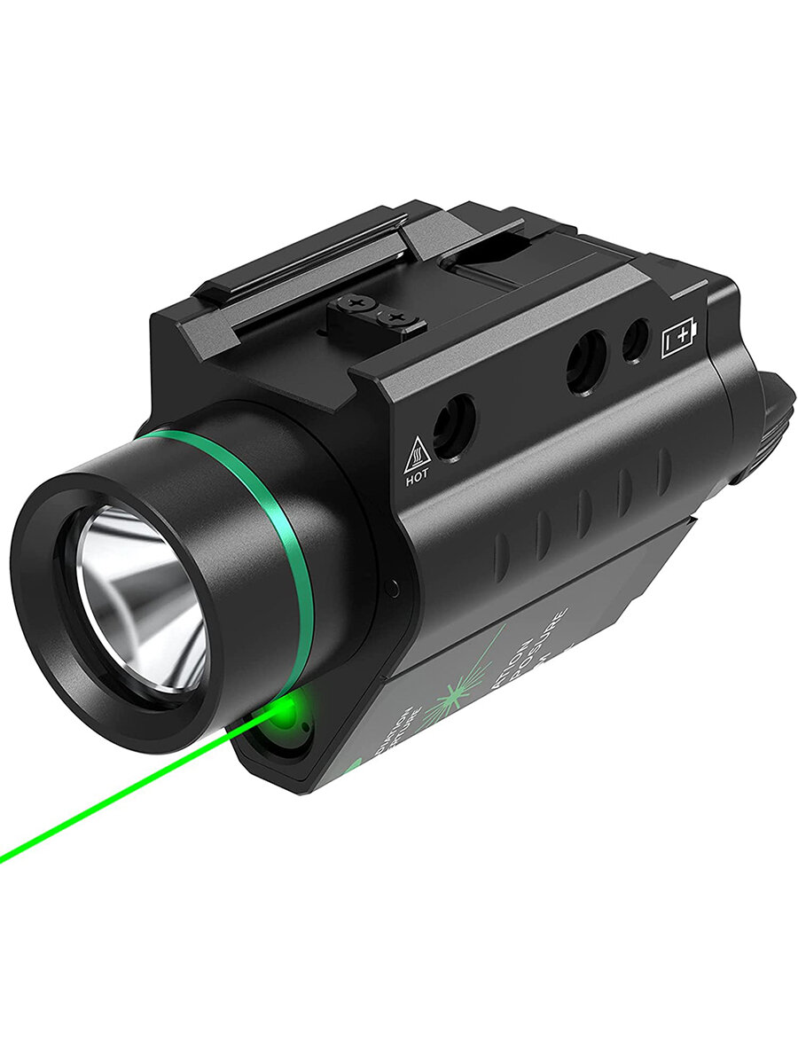 MDGRWY зеленый лазерный свет Комбо 500 люмен светодиодный тактический фонарь с 20 мм Picatinny Rail Mount