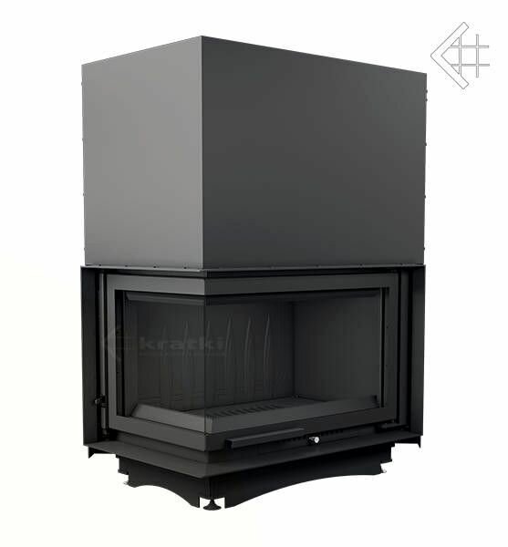 Топка Kratki OLIWIA/L/BS/G, Чугун, черный, 77,5x50,8x55,6 см.