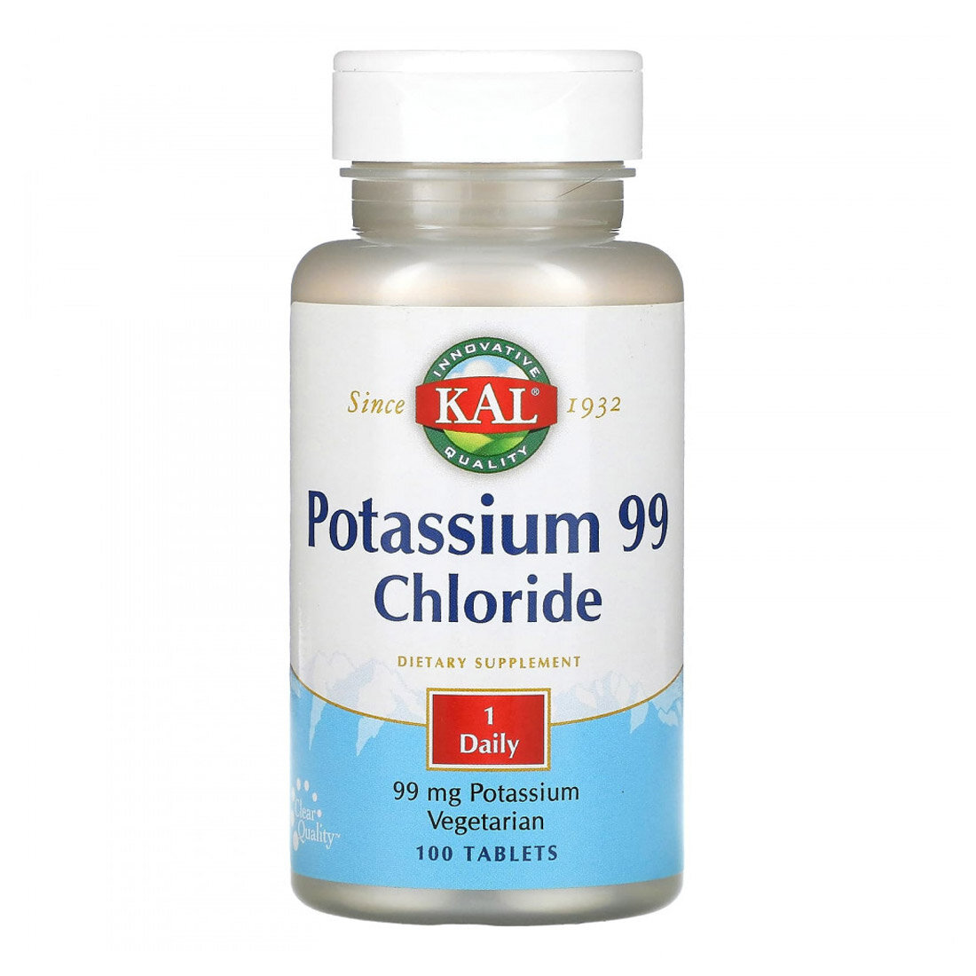 KAL Potassium 99 Chloride 99 мг, 100 таб.