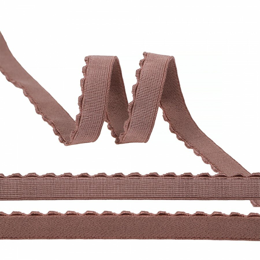Резинка TBY бельевая (отделочная) ЕТ-1 12мм цв. L885 кофейно-розовый уп. 50 м упак (50 м)