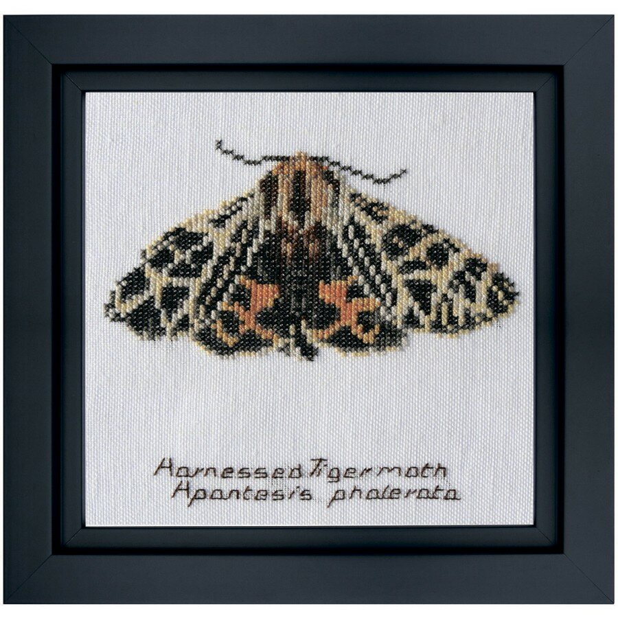 Набор для вышивания Тигровый мотылёк, канва лён 32 ct 21 х 21 см THEA GOUVERNEUR 569
