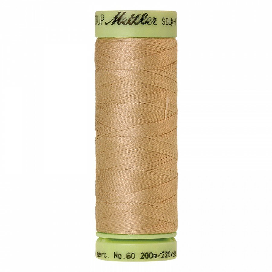 Нить для машинного квилтинга SILK-FINISH COTTON 60, 200 м 0538 Straw