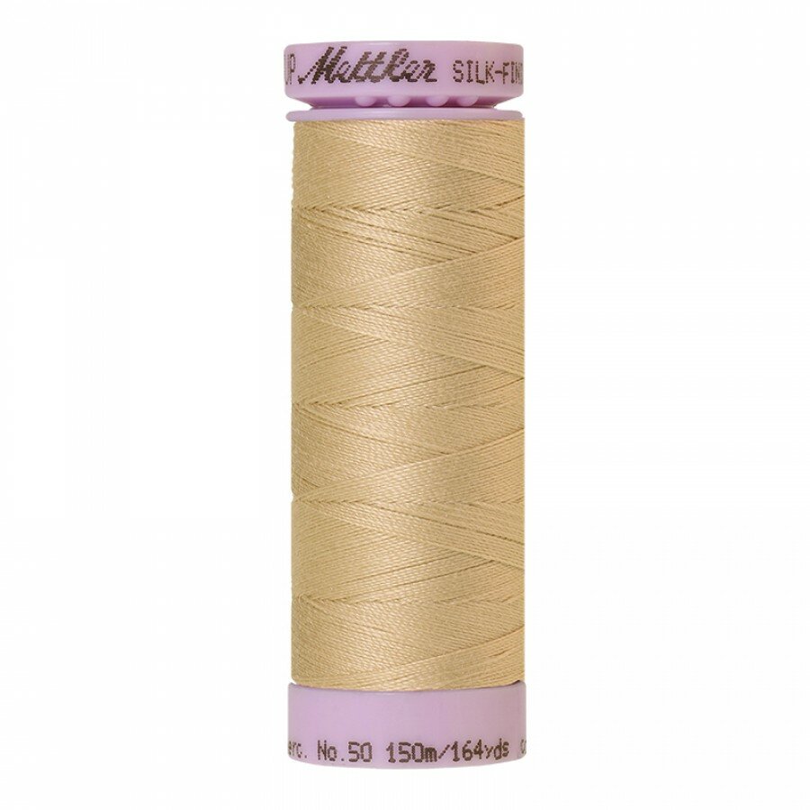 Нить для машинного квилтинга SILK-FINISH COTTON 50, 150 м 0537 Oat Flakes