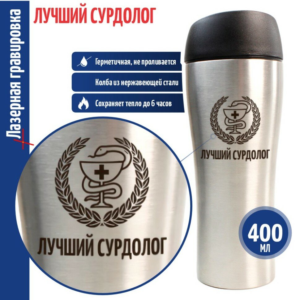 Термокружка "Лучший сурдолог" (400 мл)