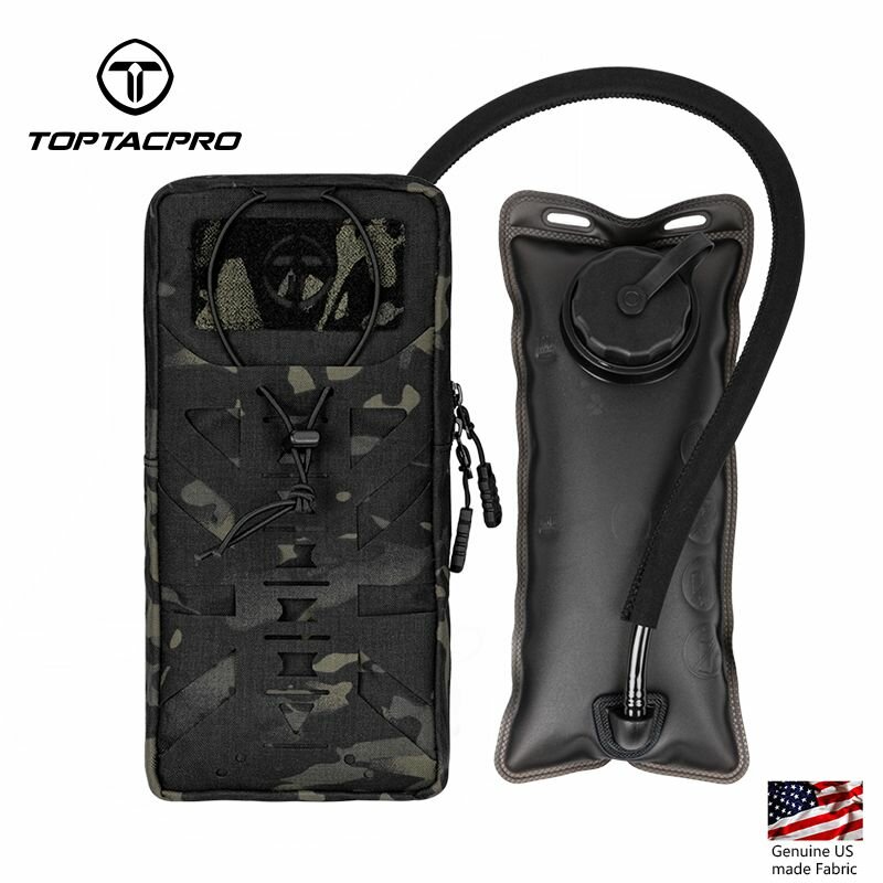Подсумок TOPTACPRO Тактический мешок для гидратации объемом 1 л с внутренним мешком воды в мочевом пузыре 8504