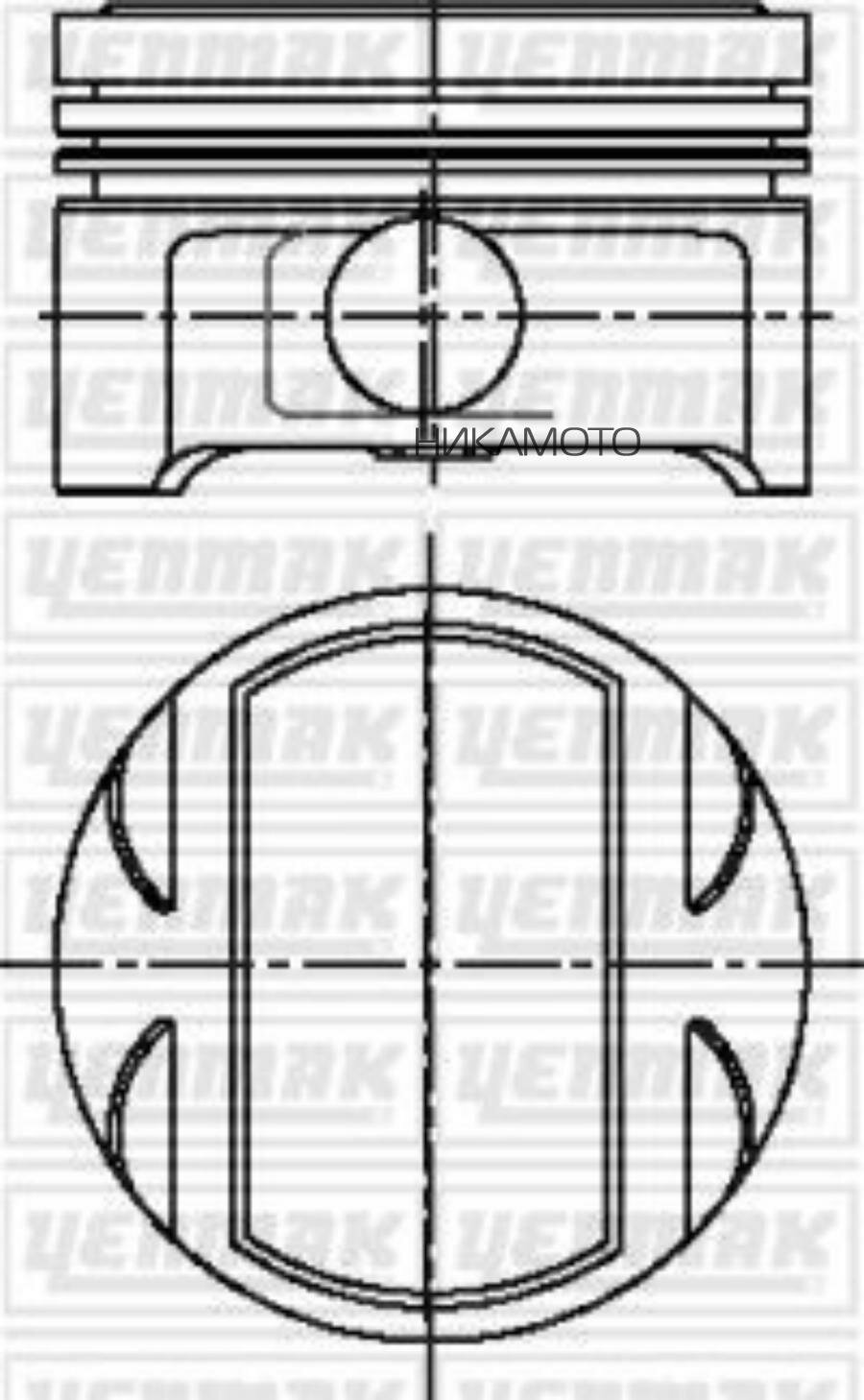 YENMAK 3104218050 поршень с кольцами! d81.6 1.5x1.5x3 +0.5\ Opel Omega 2.5i X2.5XE 93>